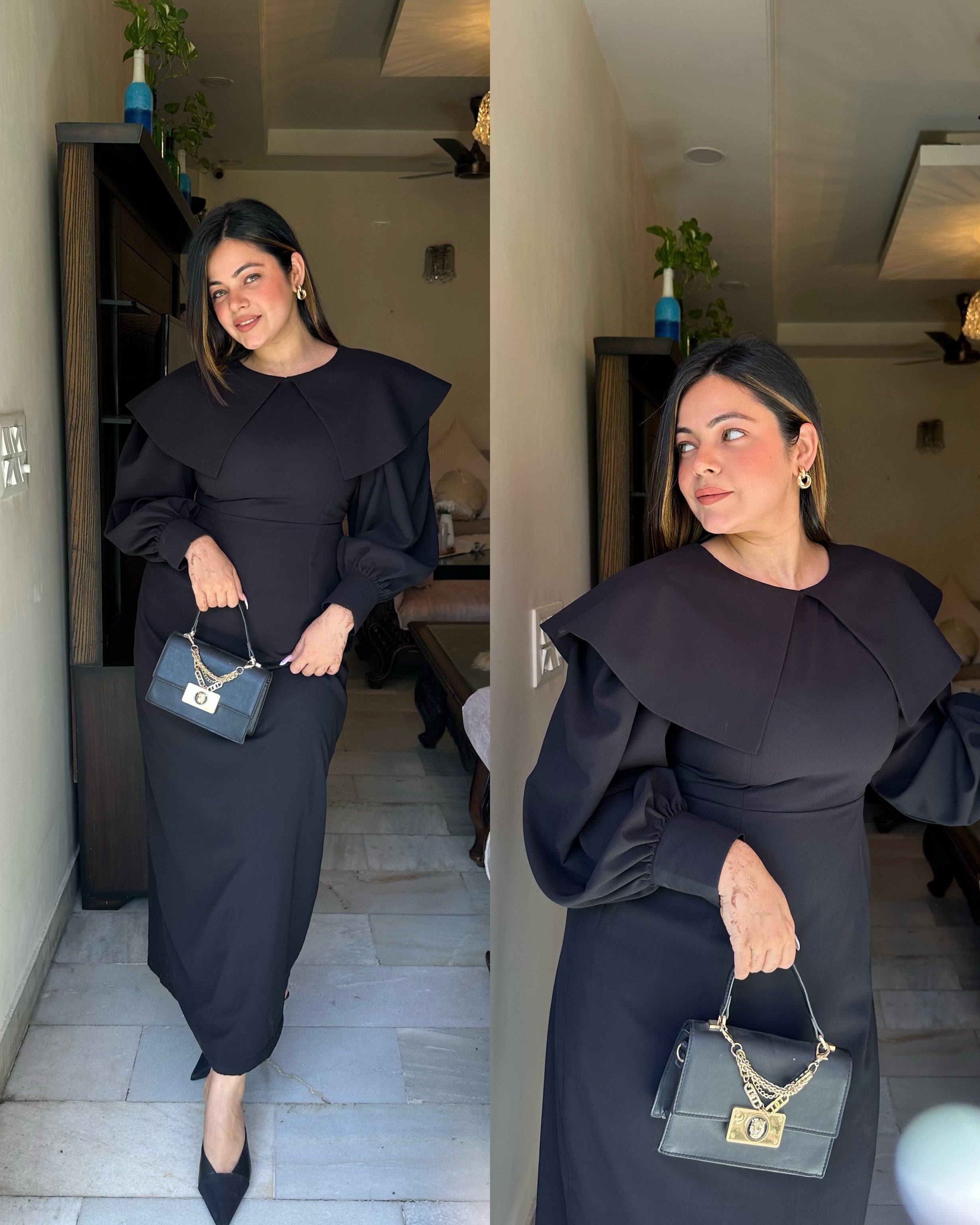 Black structured dress – SRISHTI
