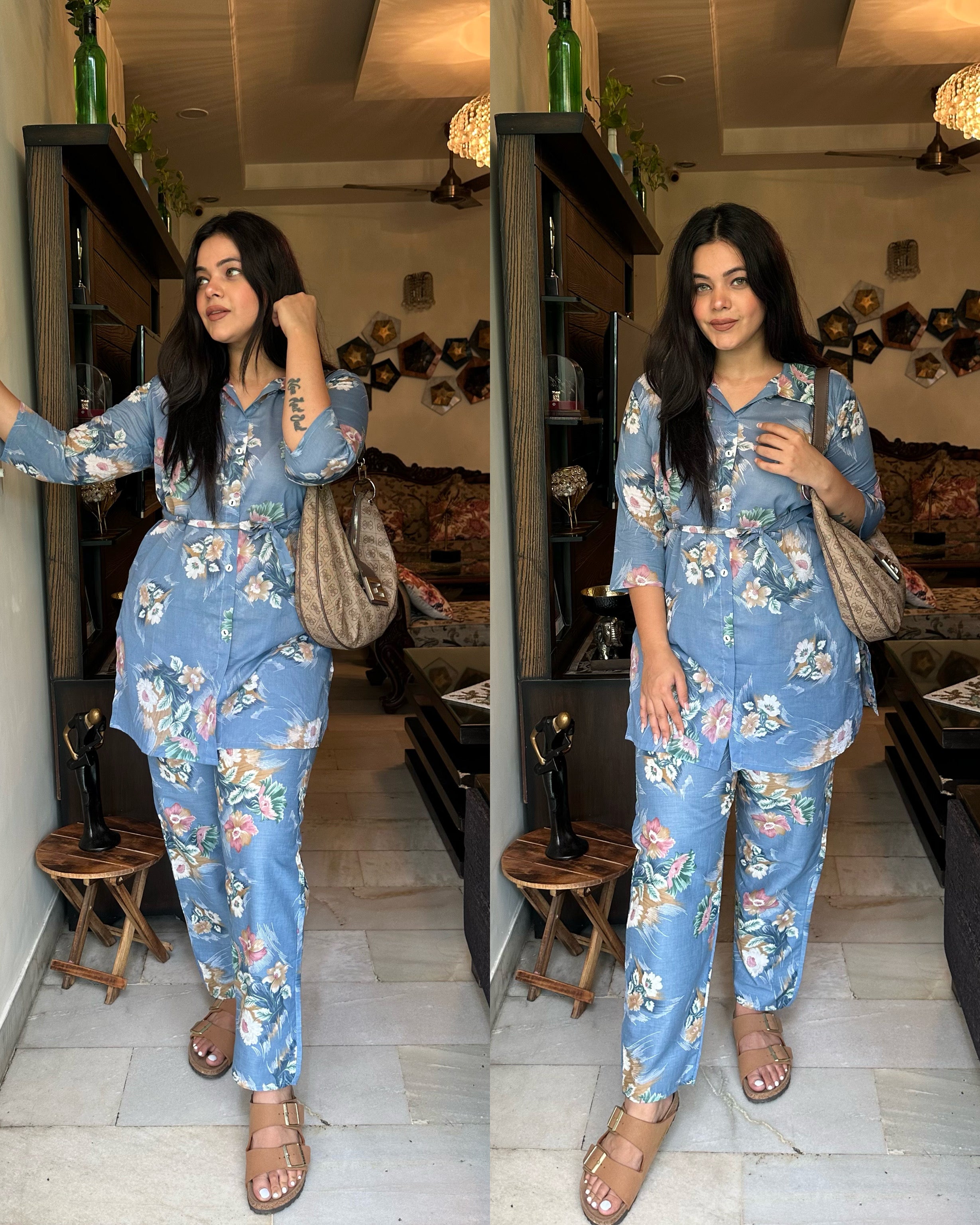 Blue cotton set – SRISHTI